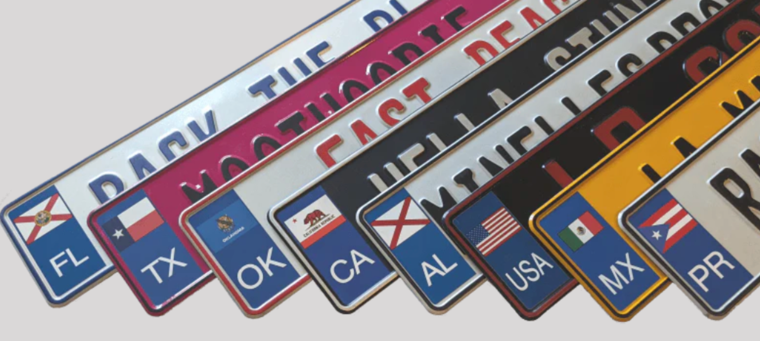 US State Flag Euro License Plates added – GermanPlateGuy