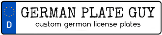 Custom European License Plates - German License Plates – GermanPlateGuy