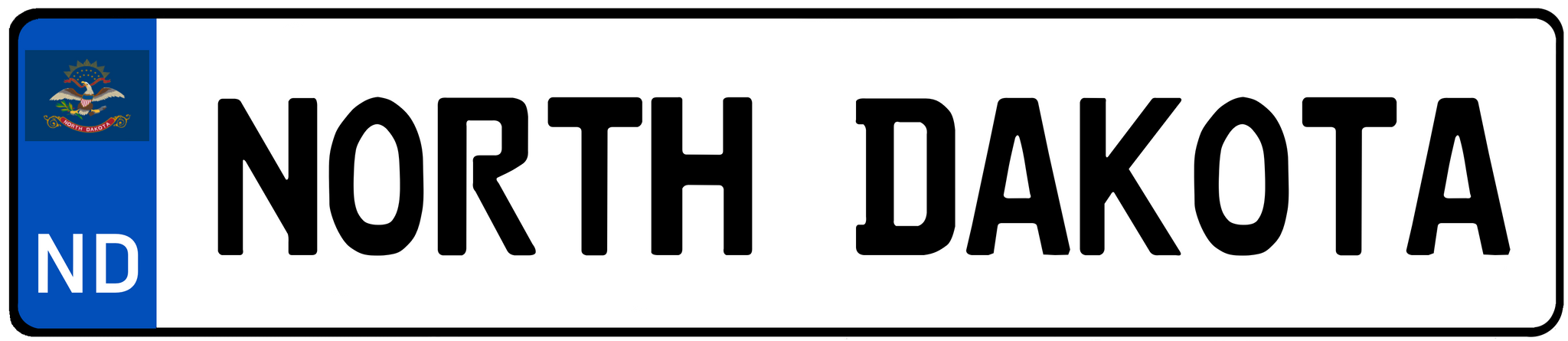 North Dakota European License Plate – GermanPlateGuy